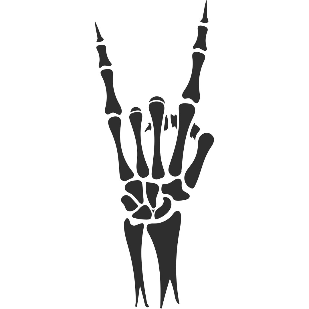 Sign of the Horns Skeleton Hand Instant Download SVG, PNG, EPS, Dxf ...