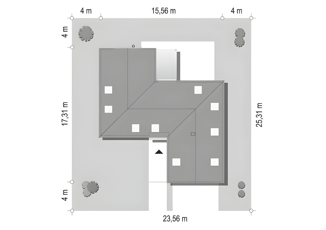 Great House Plan 23m X 25m Modern Floor Plans, 4 Bedroom 178 M2, W ...