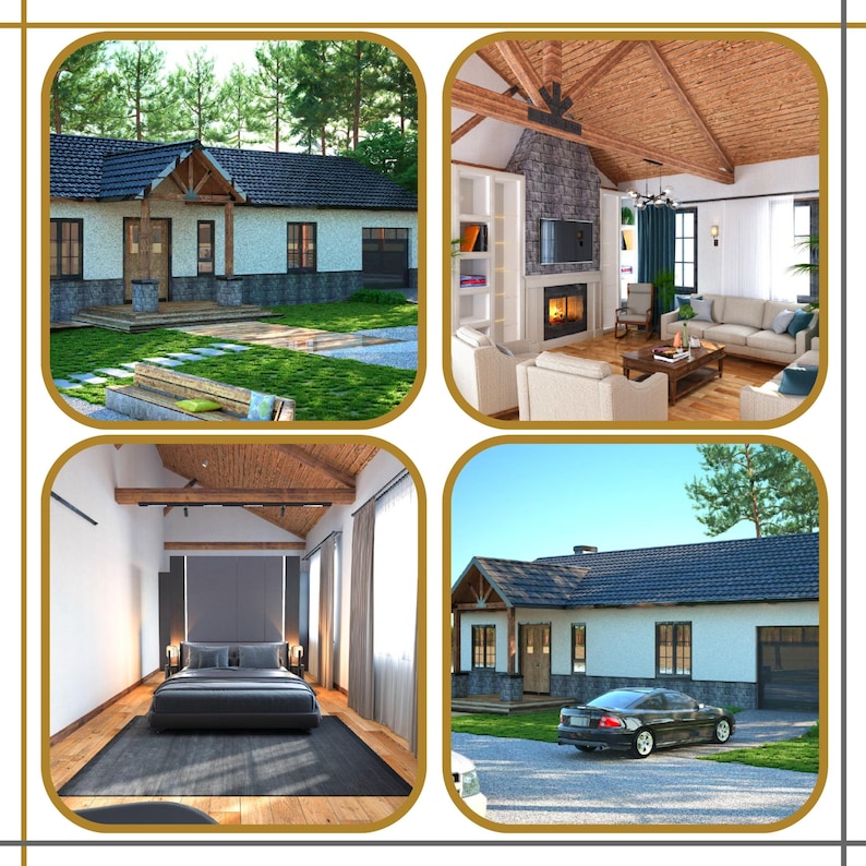 Modern Barndominium Plan 30'x60' / 10m X 20m- Modern Floor Plans, 2 ...