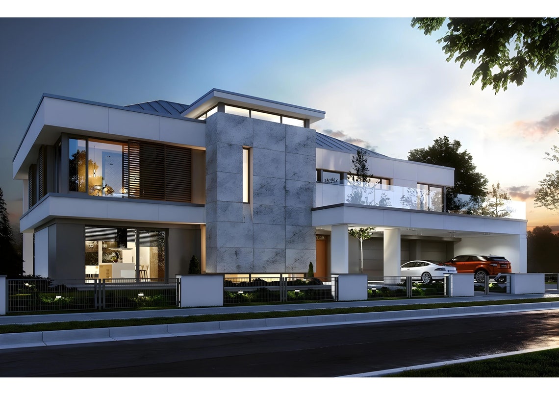 Big Modern Florida House Plan 27m X 30m- Modern Floor Plans, 4 Bedroom ...