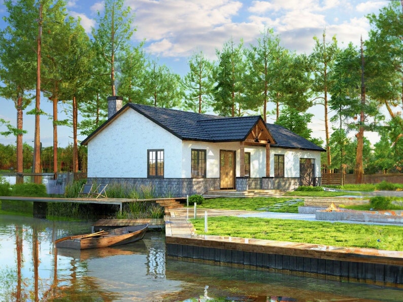 Modern Barndominium Plan 30'x60' / 10m X 20m- Modern Floor Plans, 2 ...