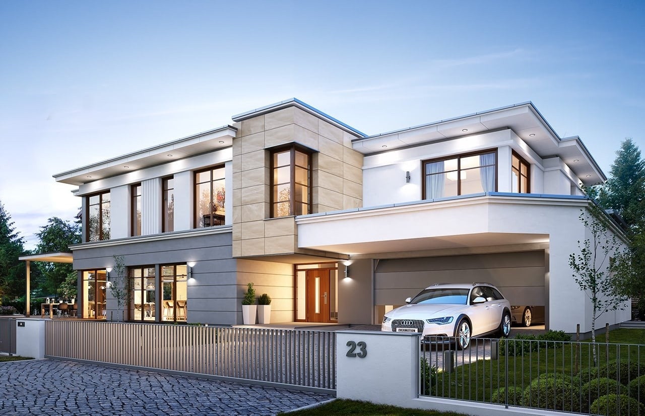 Modern Loft House Plan 21m X 26m- Modern Floor Plans, 4 Bedroom 416 M2 ...
