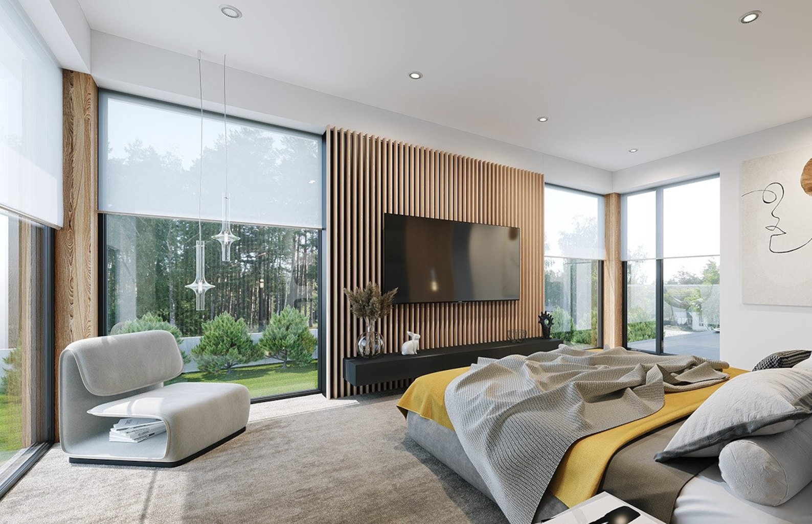 Contemporary Morden House Plan 16m X 18m- Modern Floor Plans, 3 Bedroom ...