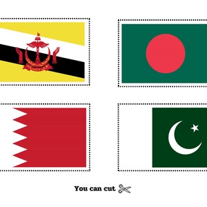 Flags of Asia Children's Books, Education, Geography, Countries in Asia ...