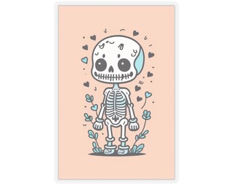 Mini Skeleton Sticker WATERPROOF - Etsy