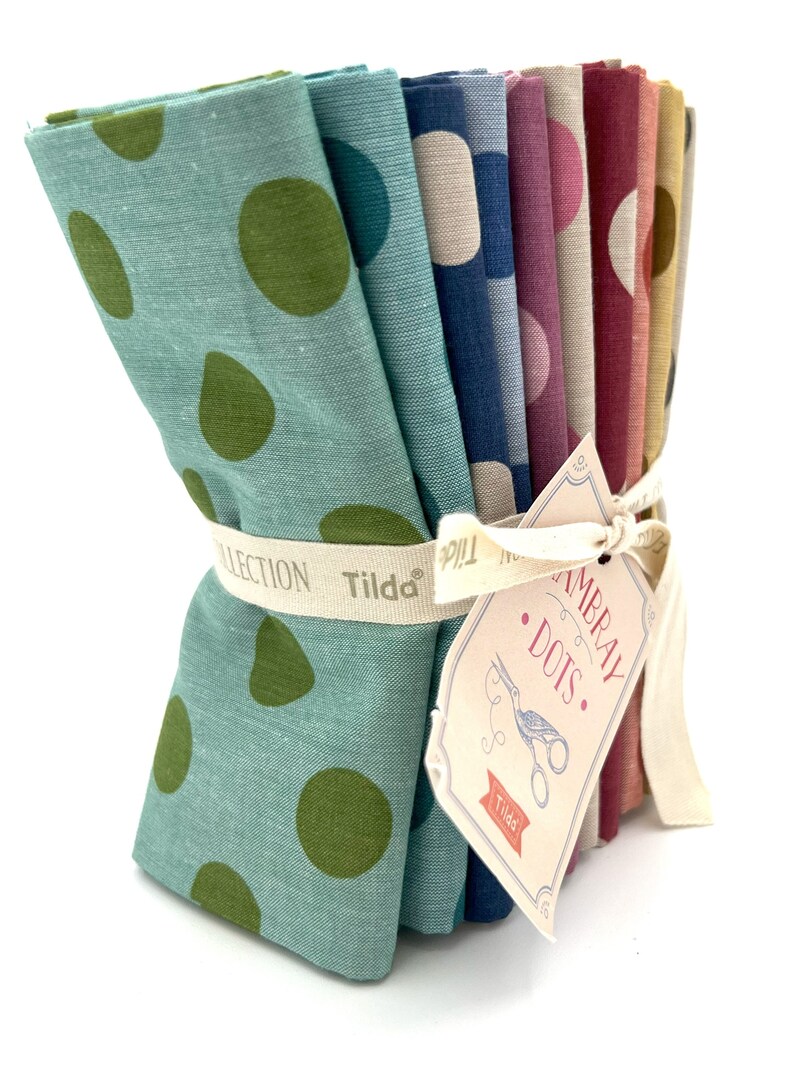 Tilda Chambray Dots Fat Quarter Bundle 10 Fabrics - Etsy