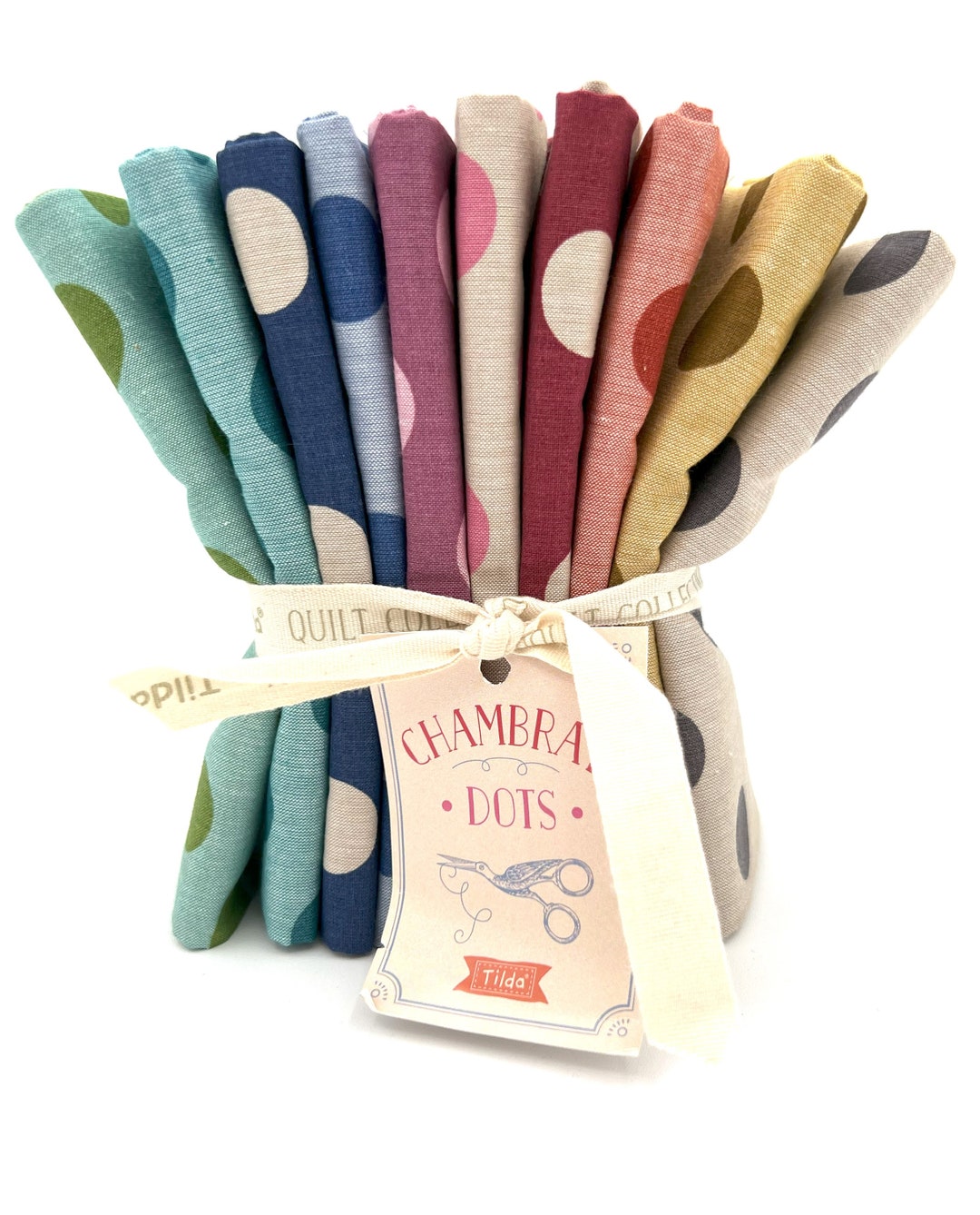 Tilda Chambray Dots Fat Quarter Bundle 10 Fabrics - Etsy