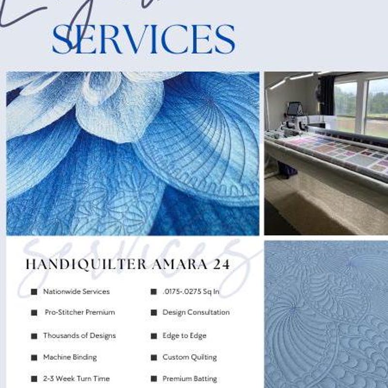 Longarm Quilting Services - Etsy