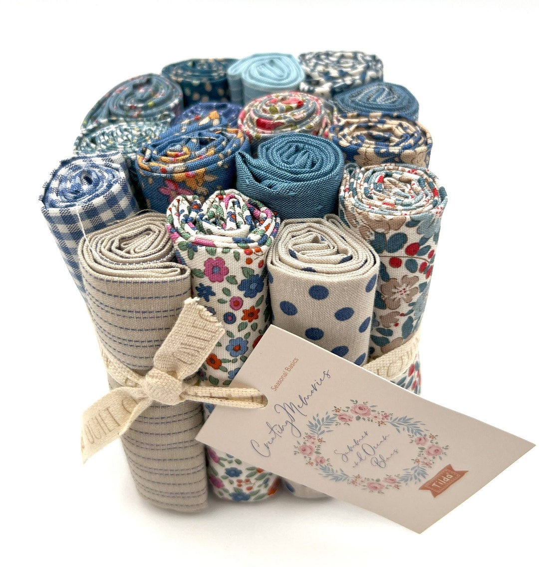 Tilda Creating Memories Fat Eighth 16 Piece Bundle Summer and Ocean ...
