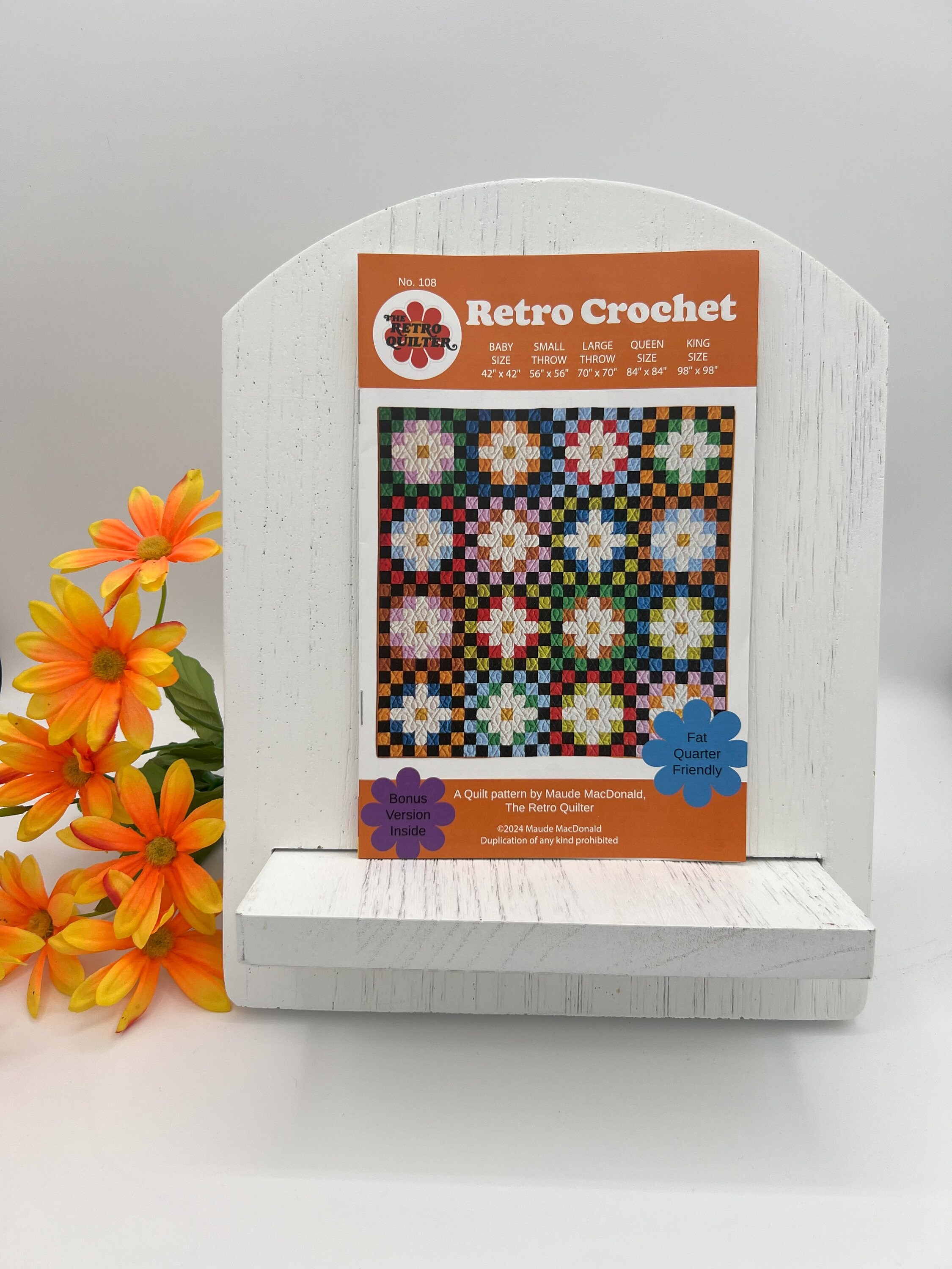 Retro Crochet Quilt Pattern - Etsy