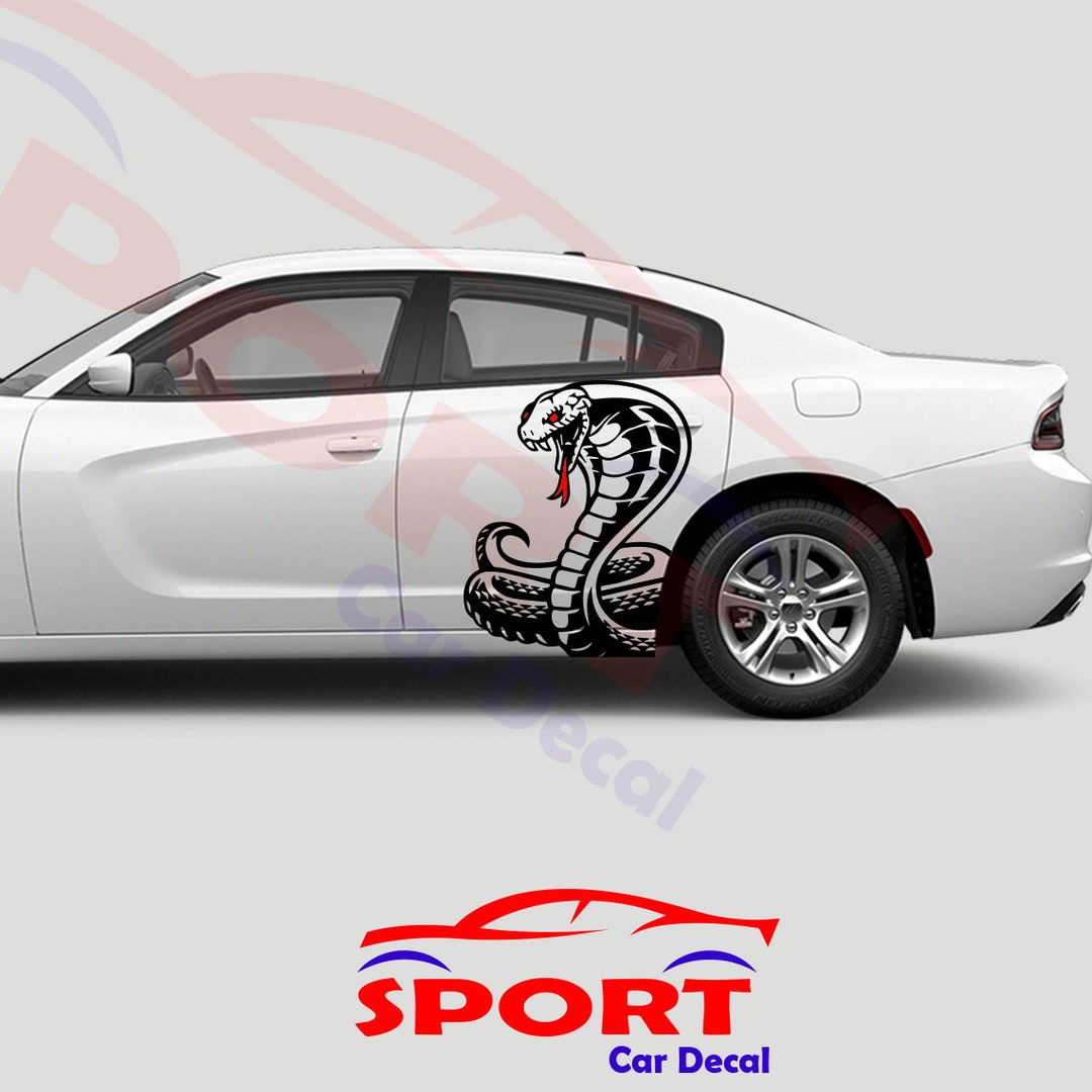 Cobra Snake Racing Muscle Car Decal Sticker for Mustang Decal - Etsy