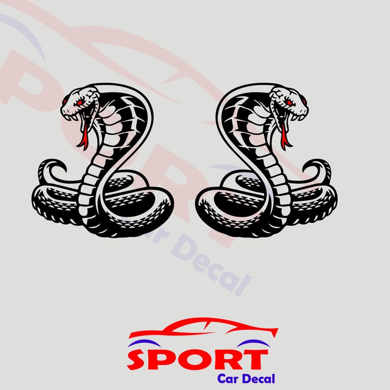 Cobra Snake Racing Muscle Car Decal Sticker for Mustang Decal - Etsy