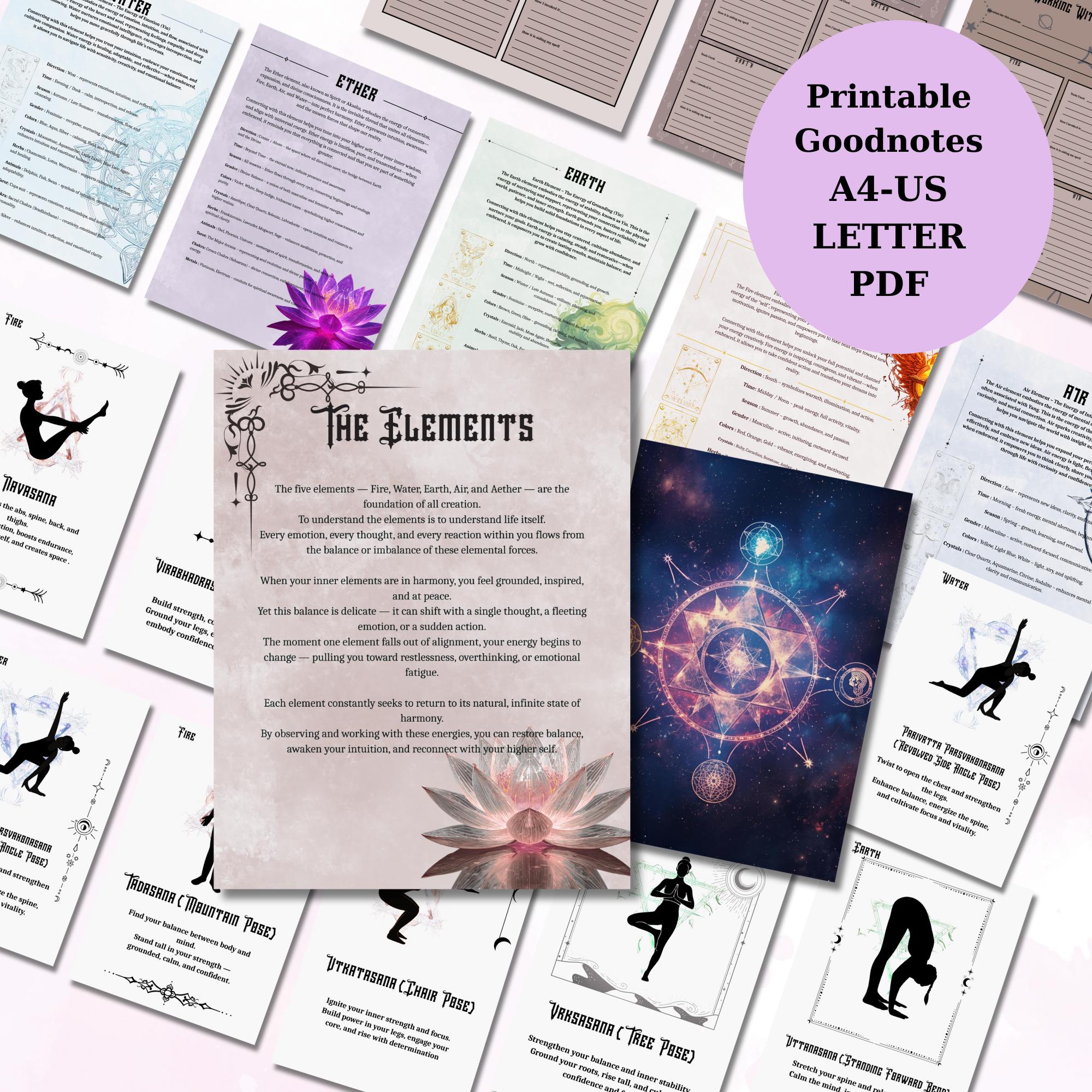 The Five Elements | Elemental Yoga Cards & Worksheet | Elements Guide ...