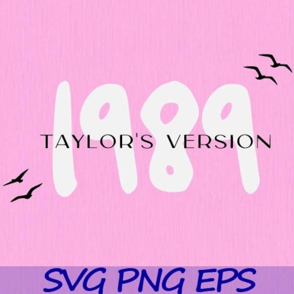 1989 Taylors Version Svg - Etsy