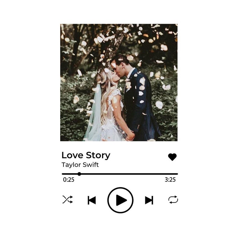 Editable Music Player Plaque Canva Frame Template Personalized Photo ...