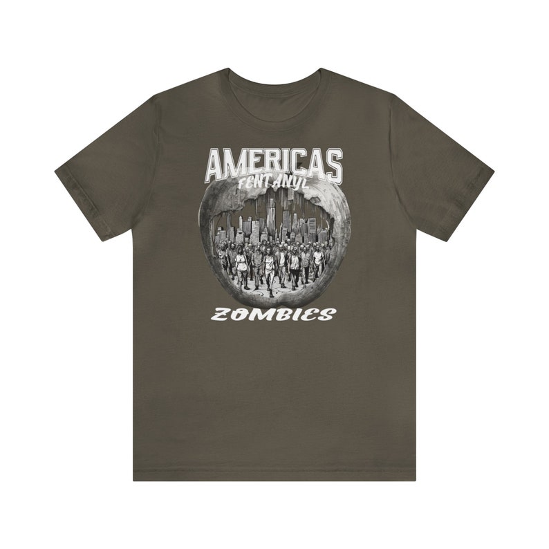 Fentanyl Zombie Summer T Shirt, Clubbing Tee, Rotten Apple ,retro Tee ...