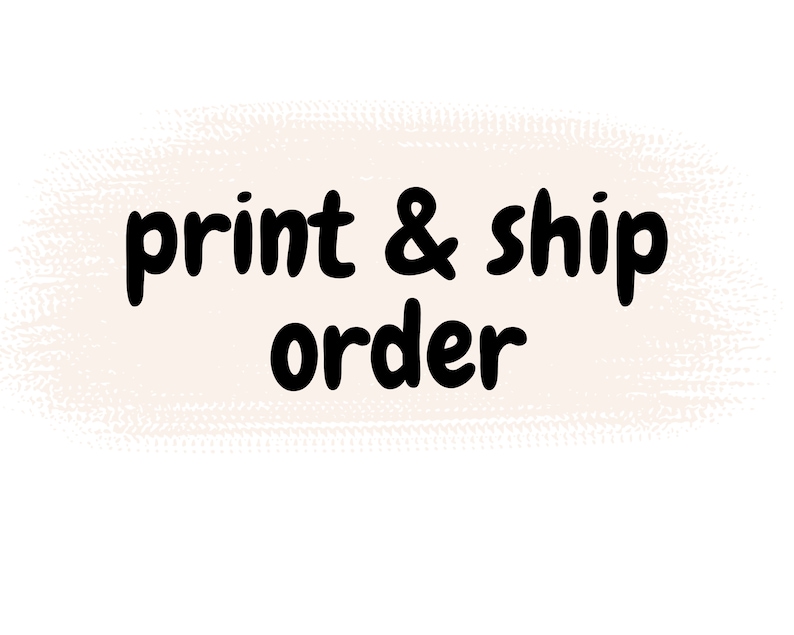 Print & Ship My Order ADD-ON LISTING - Etsy