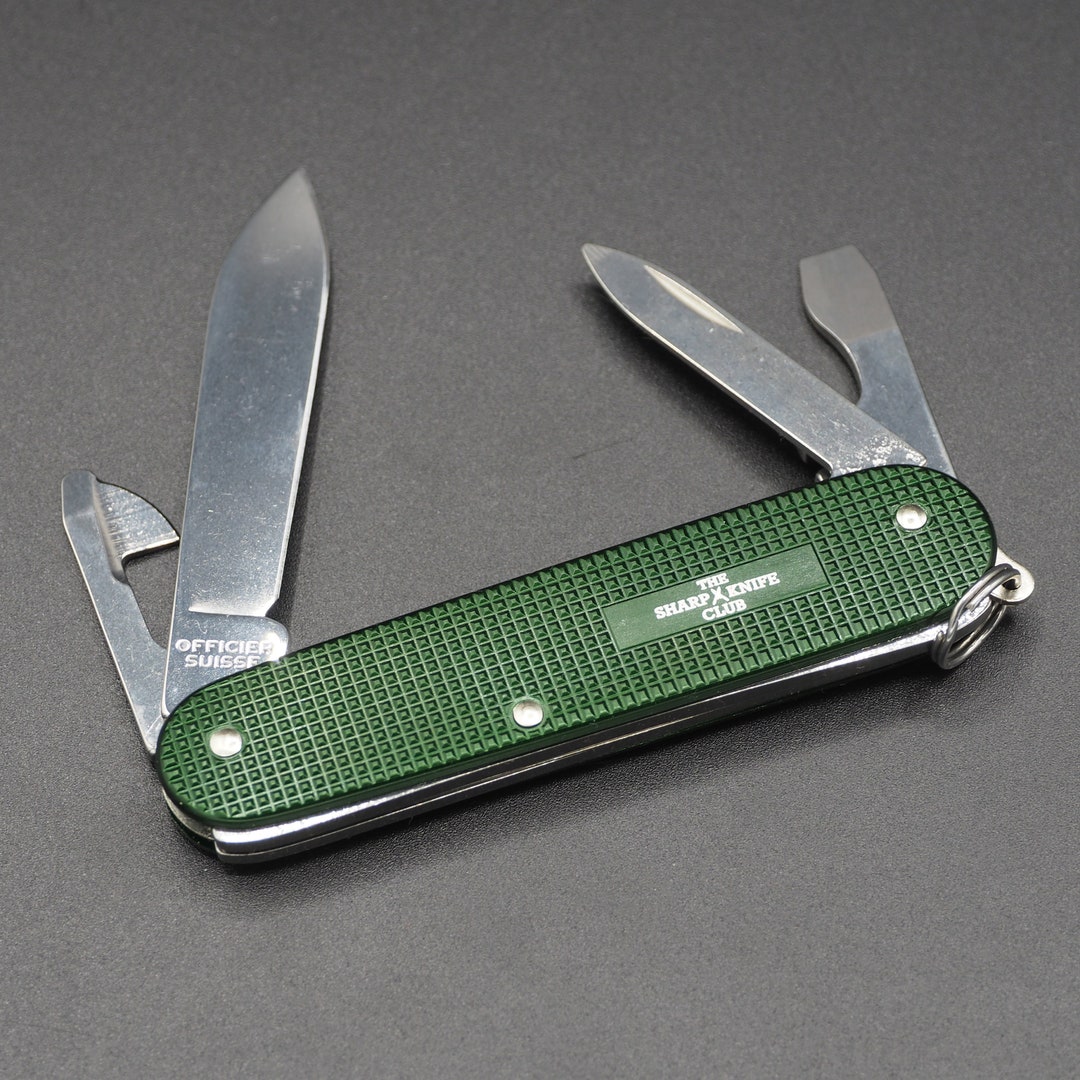 Victorinox Cadet Green Alox 84mm Swiss Army Knife the Sharp Knife Club ...
