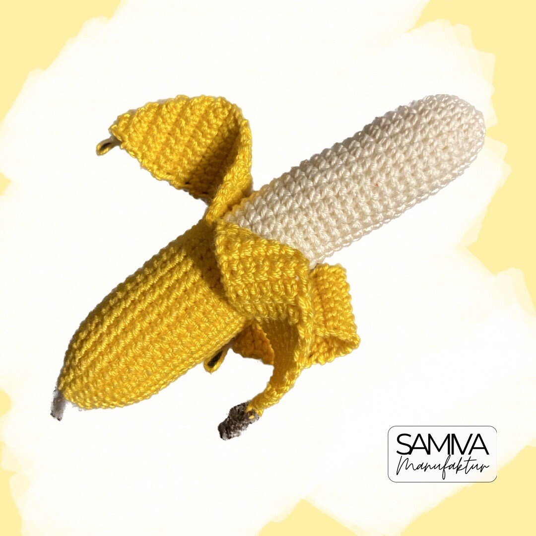 Crocheted Banana With Peel - Etsy