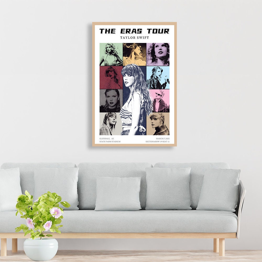 Taylor The Eras Tour Poster Tapestry Taylor Music Swift The Eras Tour ...