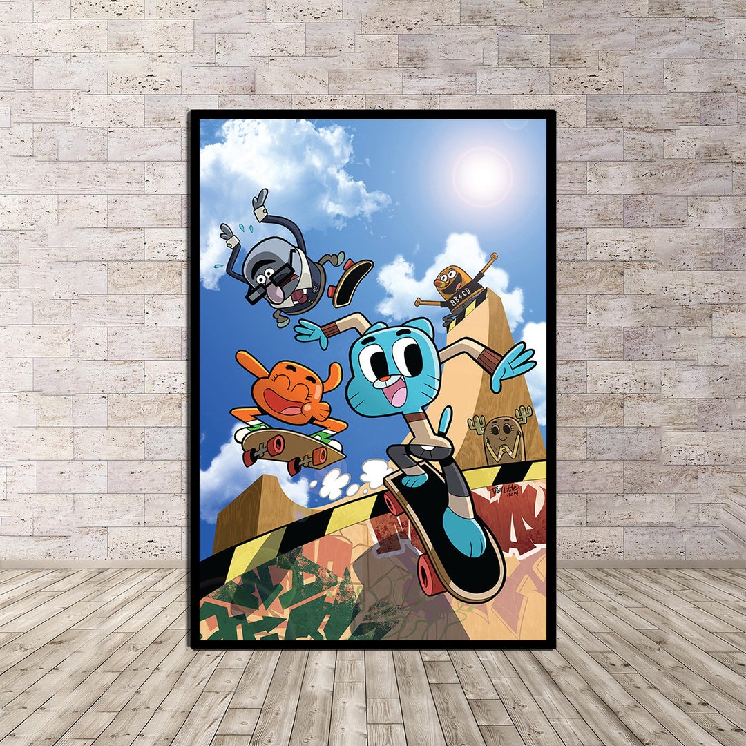 The Amazing World of Gumball Movie Animation Poster or Canvas Wall ...