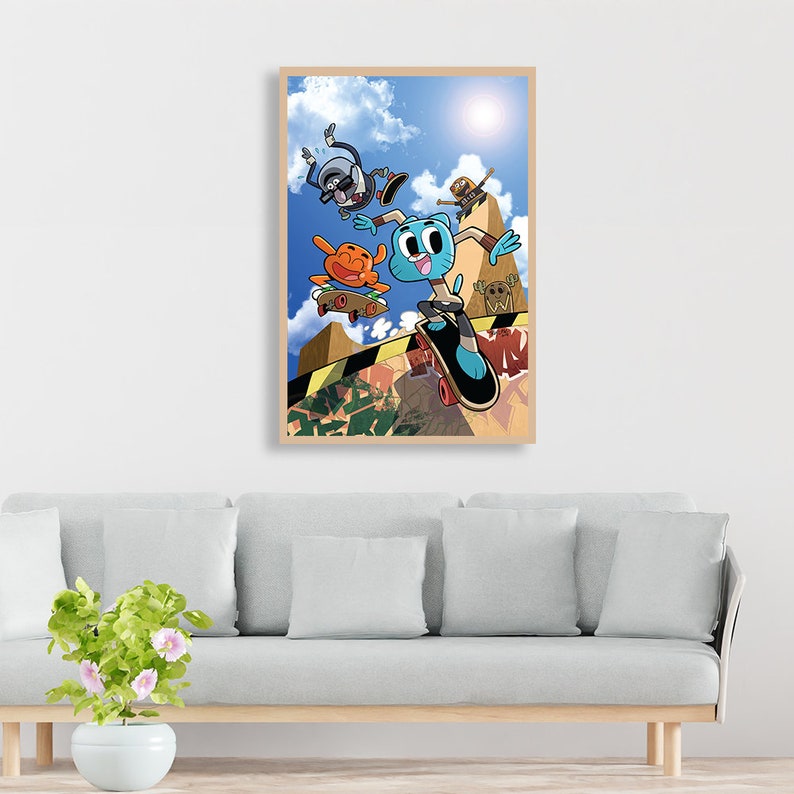The Amazing World of Gumball Movie Animation Poster or Canvas Wall ...