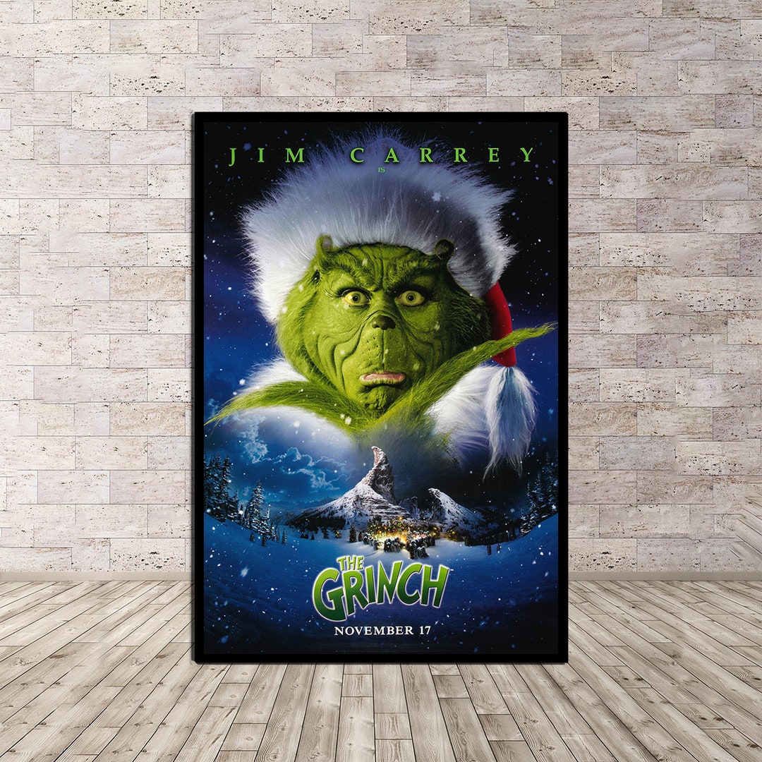 How the Grinch Stole Christmas Movie Poster or Canvas Wall Decor Modern ...