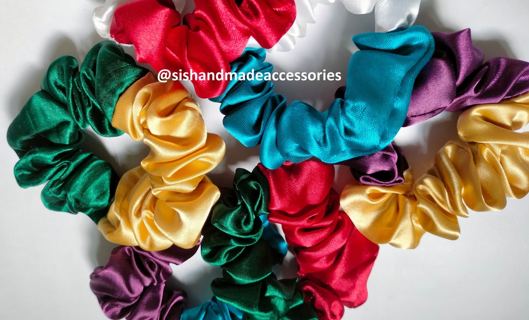 Mini Scrunchie Double Color Combo Scrunchie Trendy - Etsy
