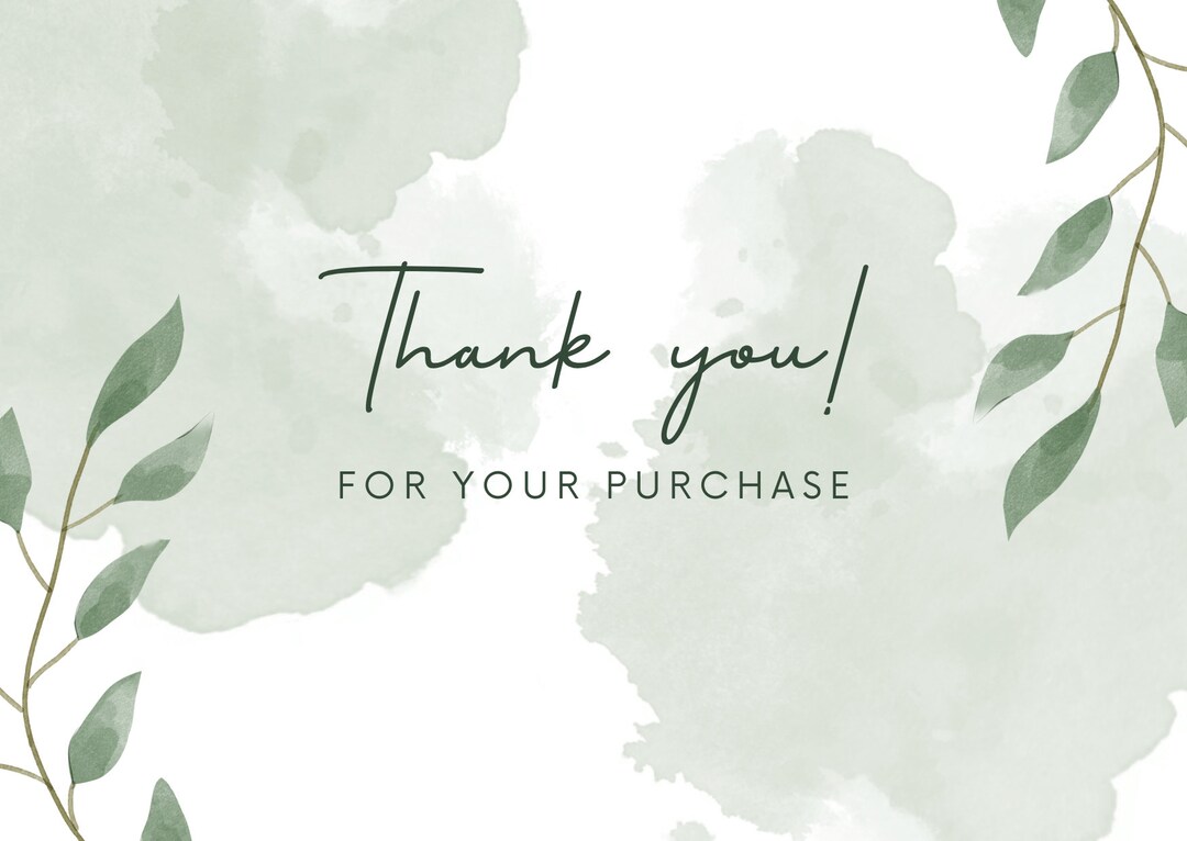 Thanks You Cards - Etsy