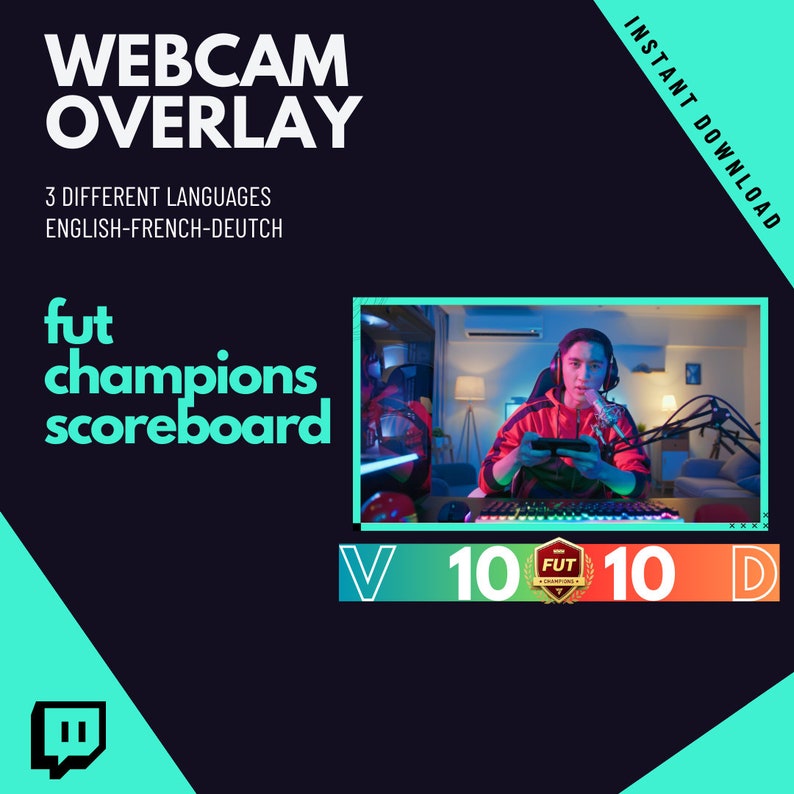 EA SPORTS FC 24 Fut Champions Scoreboard, Fifa 24 Theme, Streaming ...