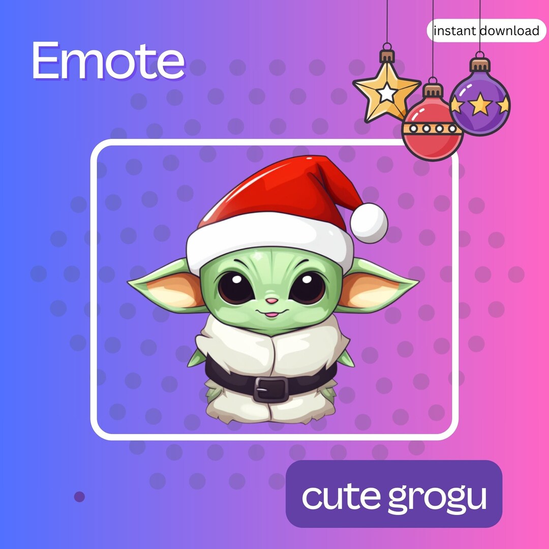 Baby Yoda Channel Point Emote, Perfect for Twitch, Instant Download ...