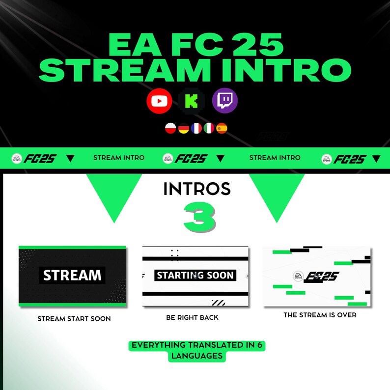 EA FC 25 Animated Stream Intro for Twitch Chat - Perfect for Streaming ...