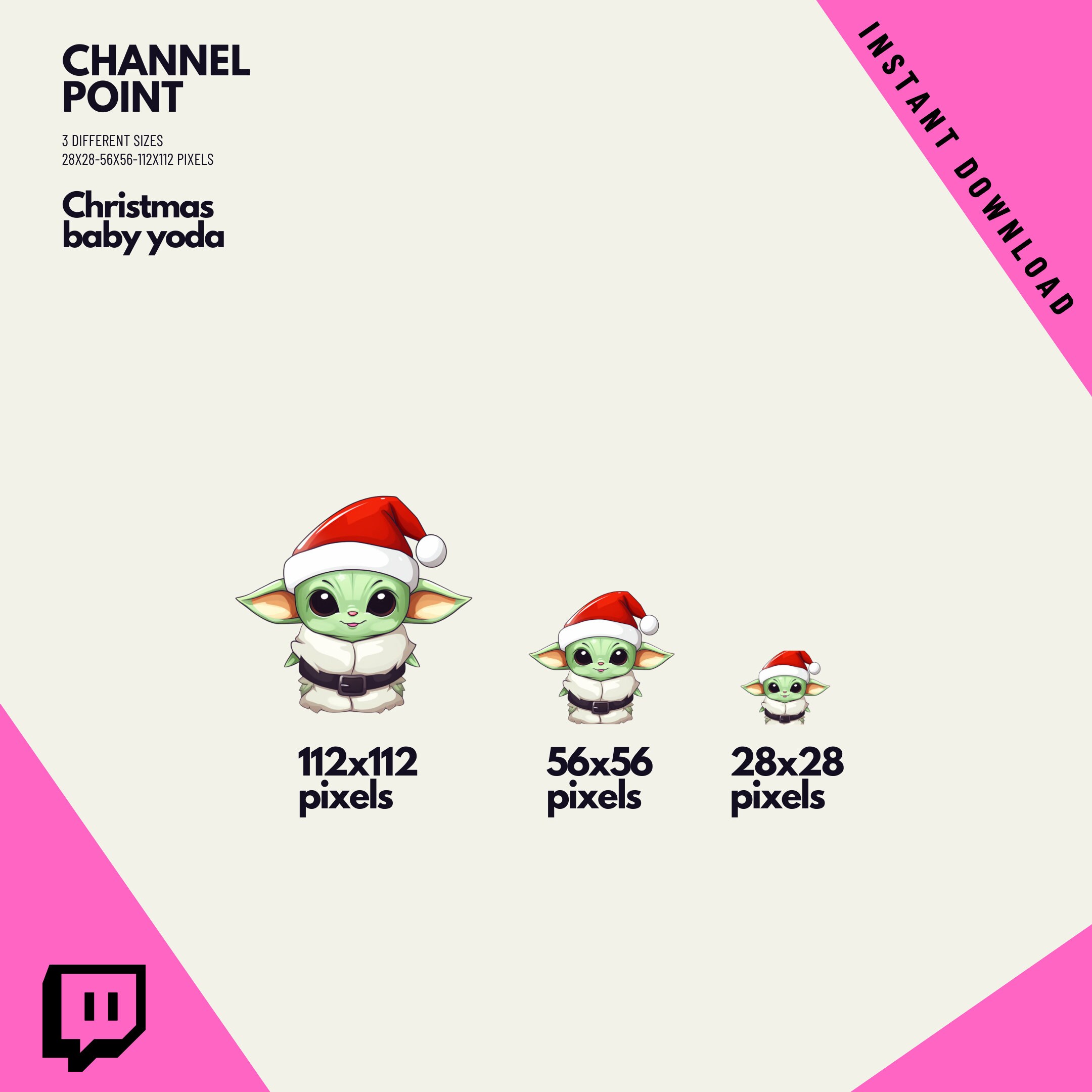 Baby Yoda Channel Point Emote, Perfect for Twitch, Instant Download ...