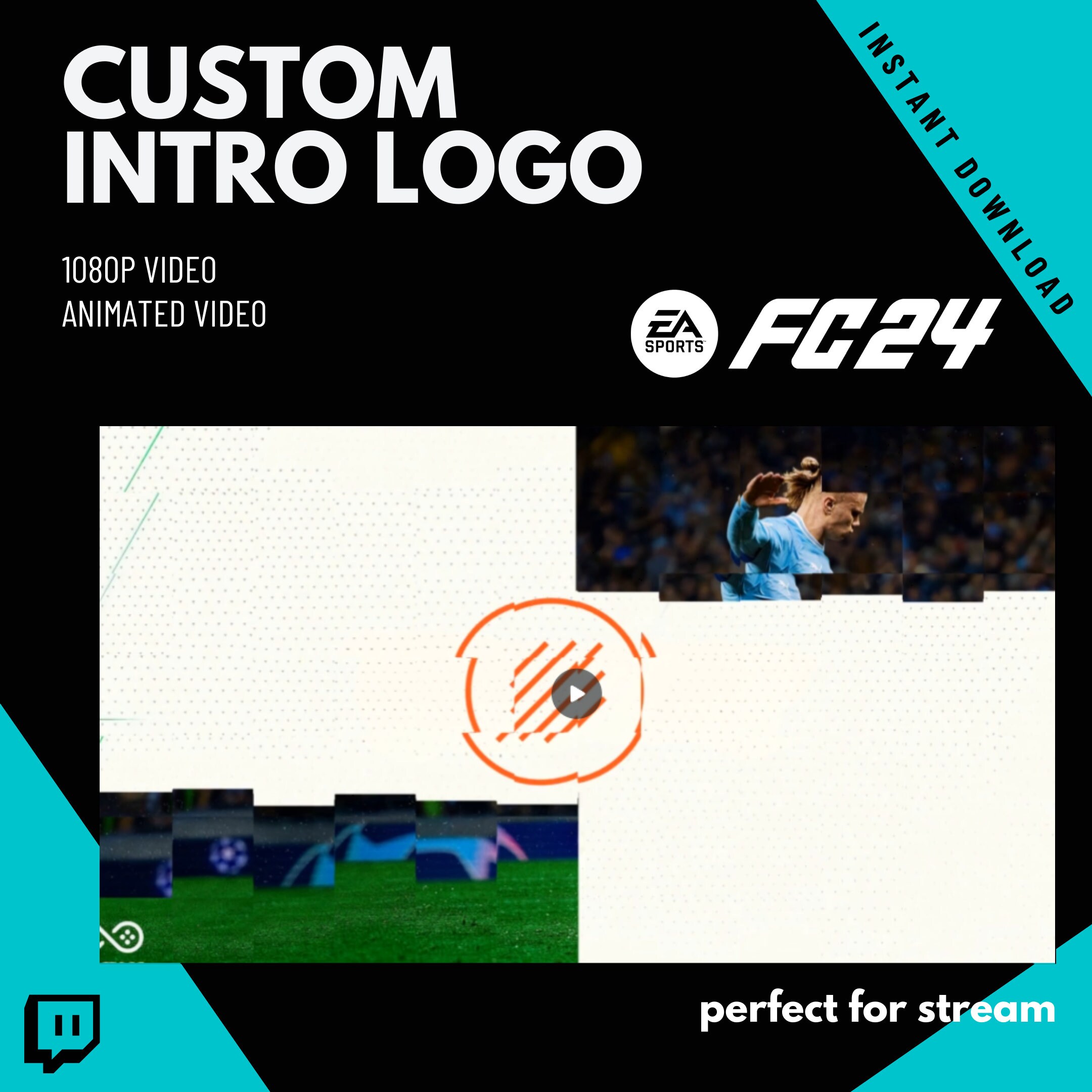 Custom EA Sports FC 24 Animated Intro | FIFA 24 Animated Video With ...