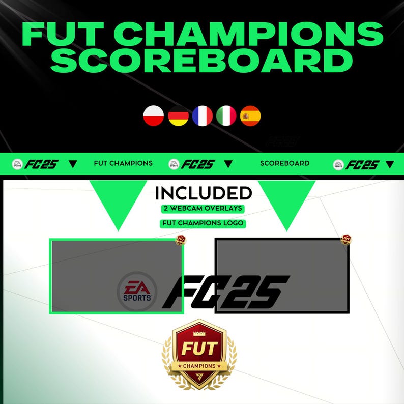 EA FC 25 Stream Overlay Fut Champions Scoreboard , Parfait Pour Twitch ...