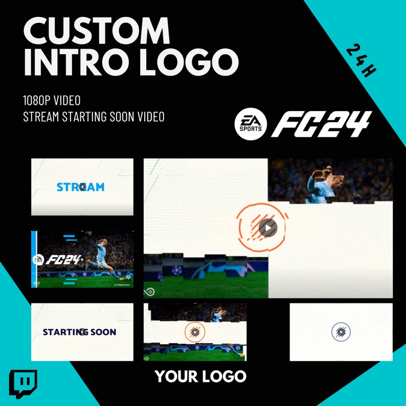 Custom EA Sports FC 24 Animated Intro | FIFA 24 Animated Video With ...