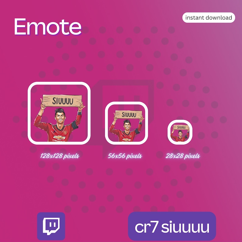 Stylized Cristiano Ronaldo Emote, Perfect for Profile Photo or for ...