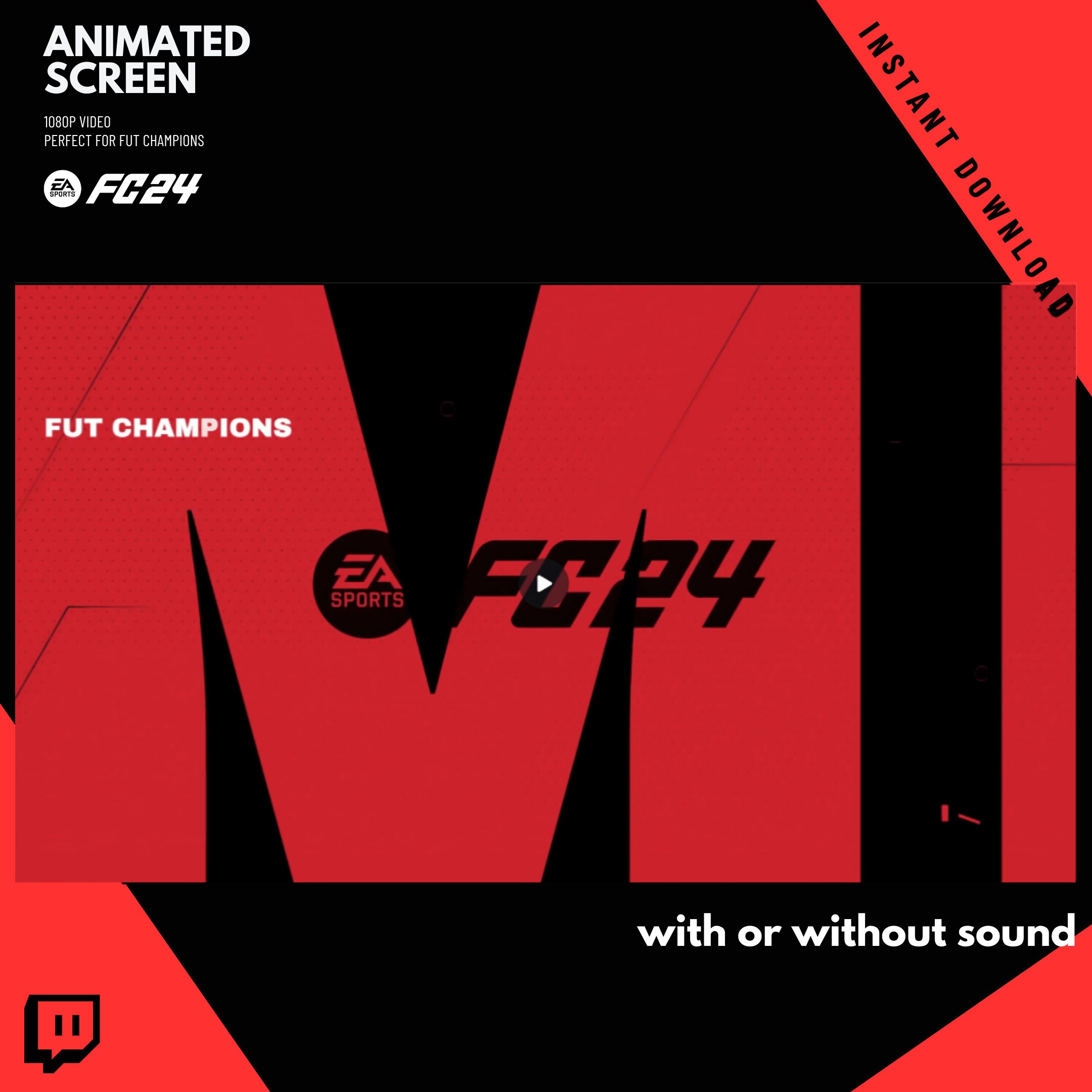 Fut Champions EA Sports FC 24 Animated Intro, Animated Screen, Stream ...