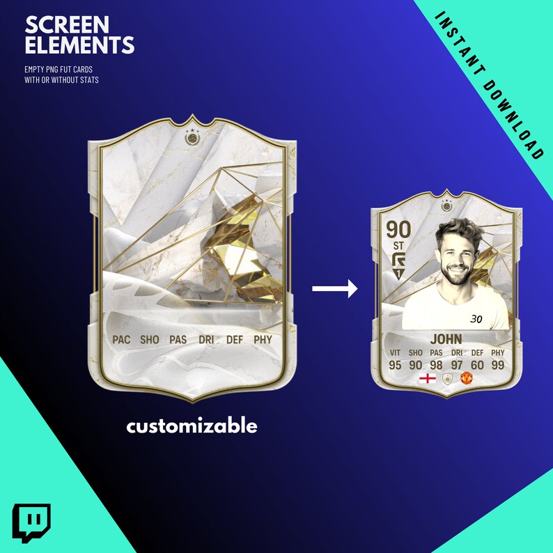 Ea Sports FC Twitch Stream Template Cards, Customizable, Fifa 24 ...