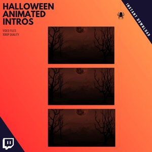 3 Animated Halloween Intros for Twitch, Perfect for Streaming Instant ...