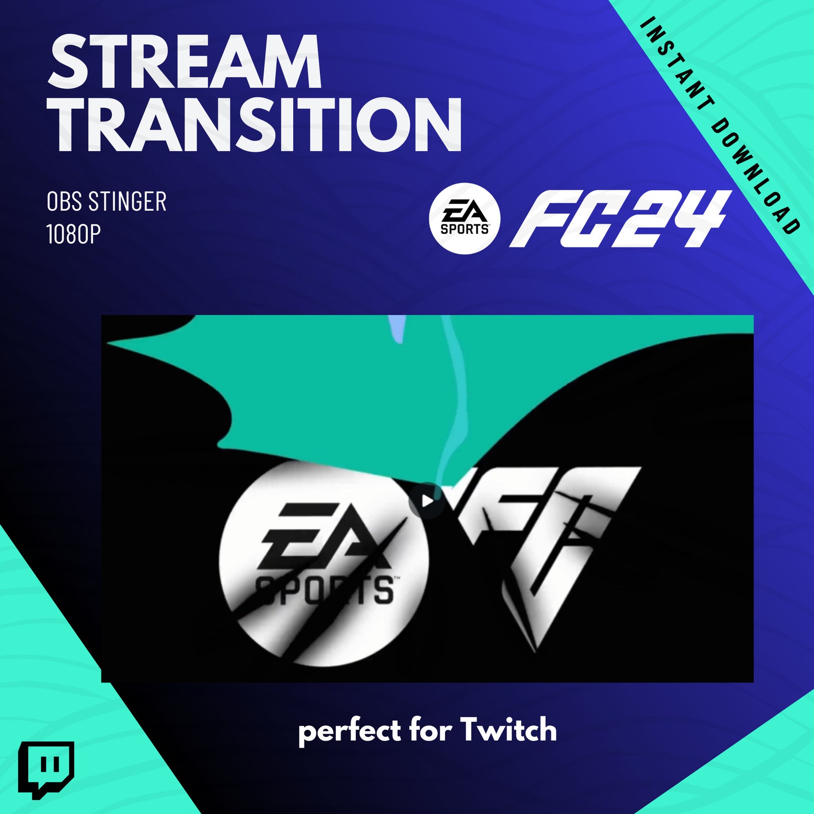 EA Sports FC 24 Animated Transitions for Twitch Stream,obs Stinger ...