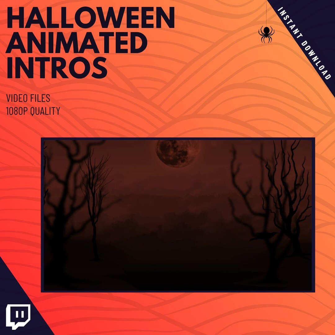 3 Animated Halloween Intros for Twitch, Perfect for Streaming - Instant ...