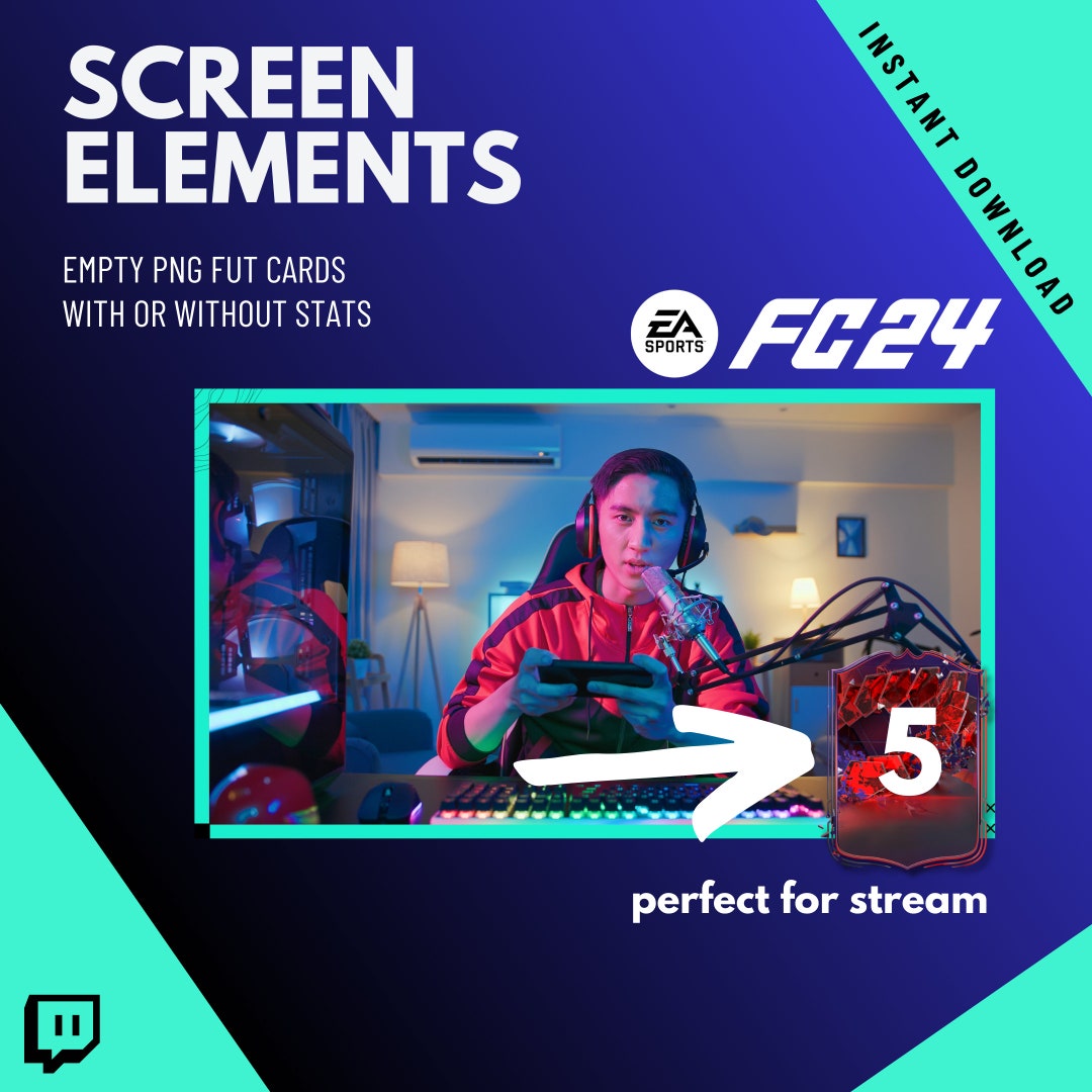 Ea Sports FC Twitch Stream Template Cards, Customizable, Fifa 24 ...