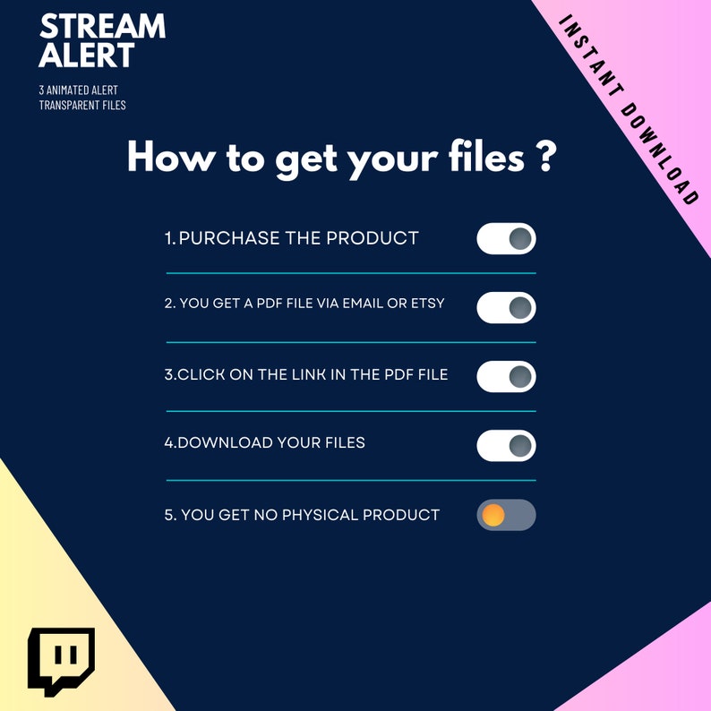 Neon Minimalist Stream Alert Kit - Follower, Subscriber, Raid - Perfect ...