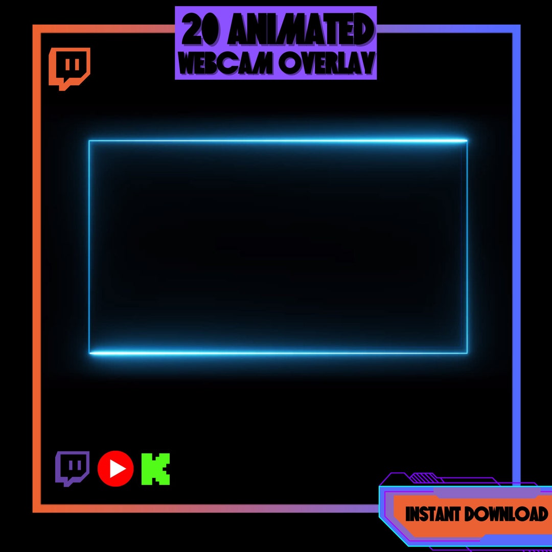 Pack of 20 Animated Webcam Overlays Webcam Graphics - Etsy