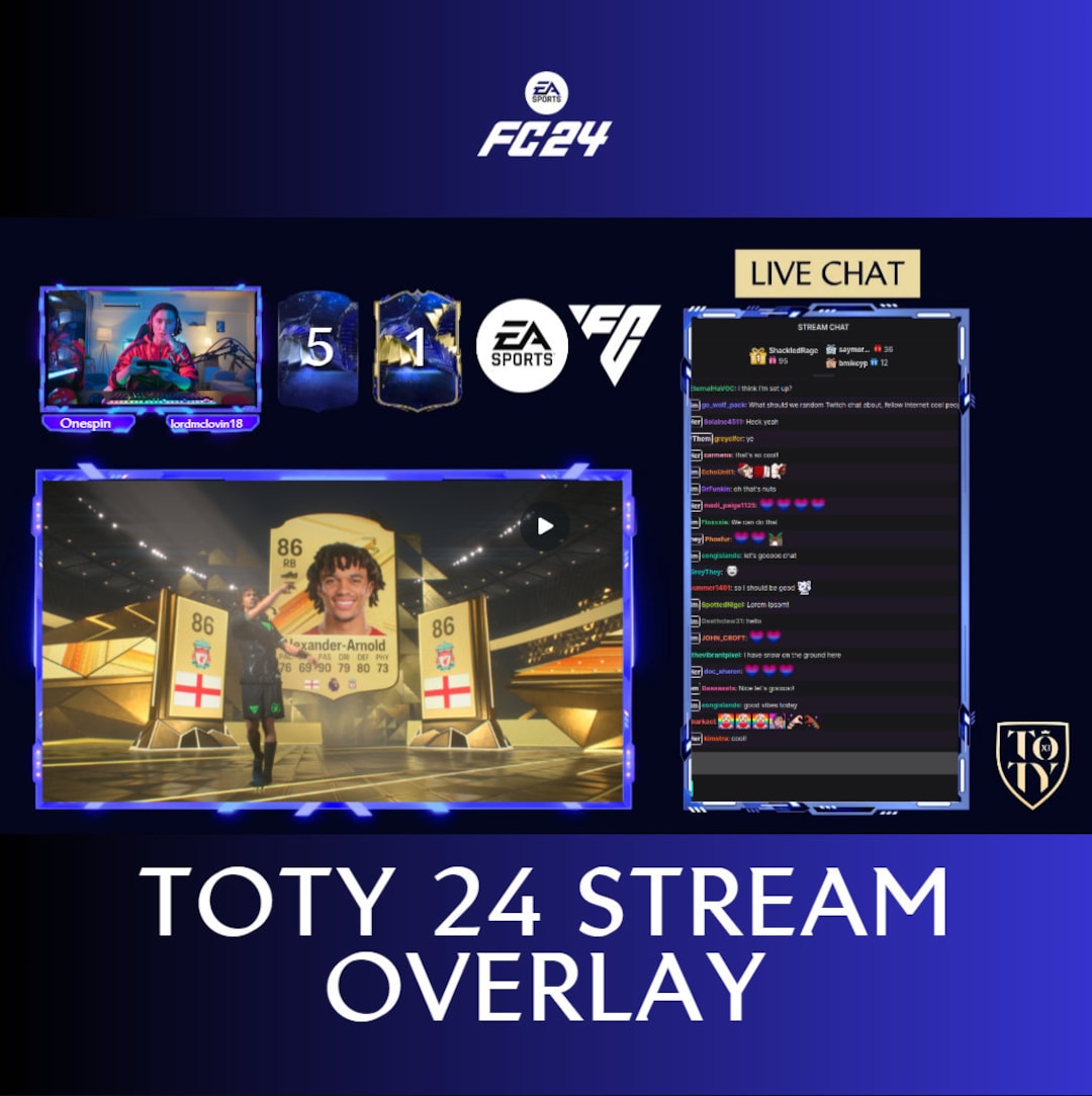 Buy TOTY Pack EA Sports FC 24 Theme for Streaming on Twitch Fr-uk-de ...