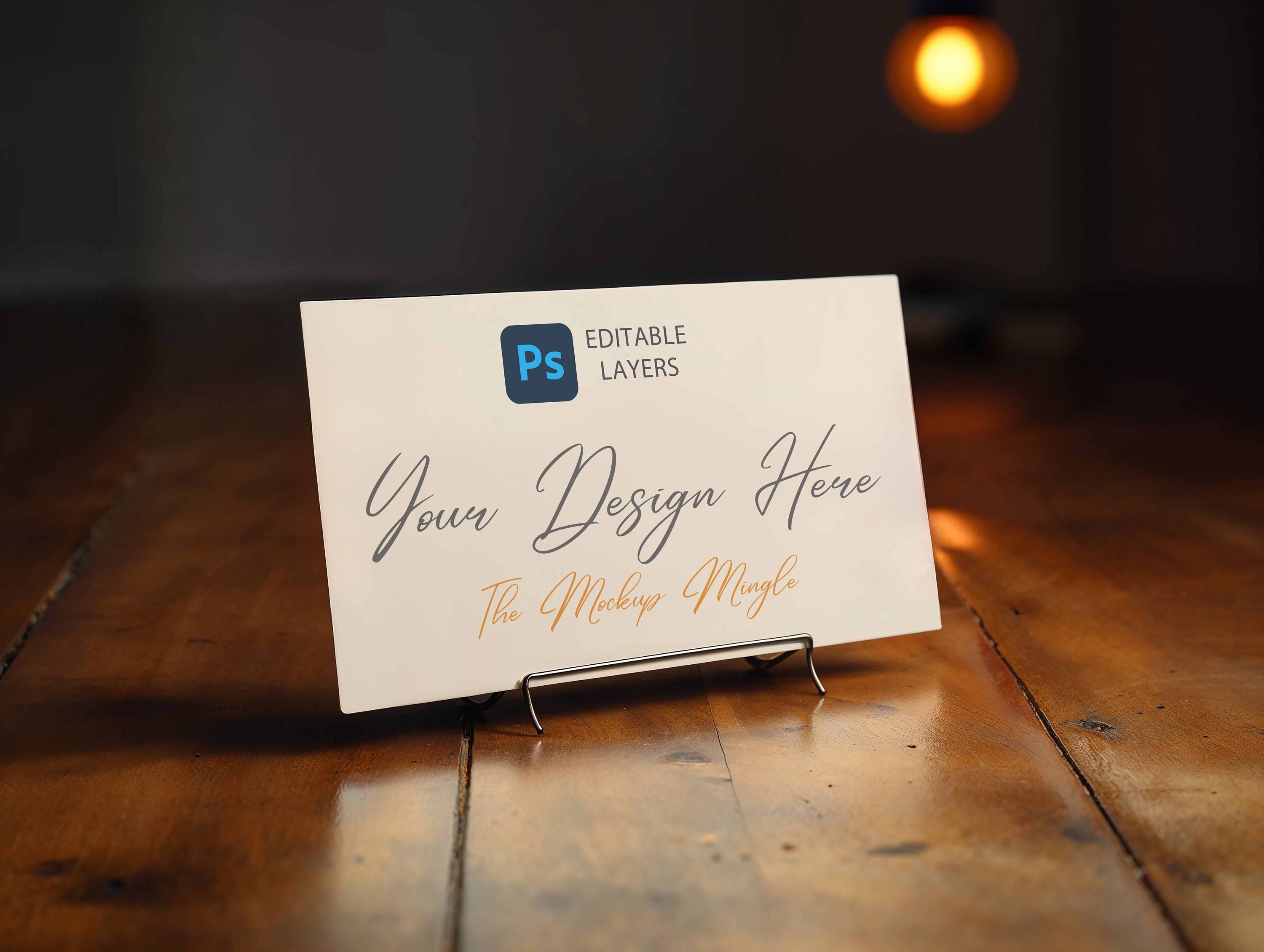 Place Card Mockup, White Name Card Mockup Business Card Mockup 3.5x2 ...