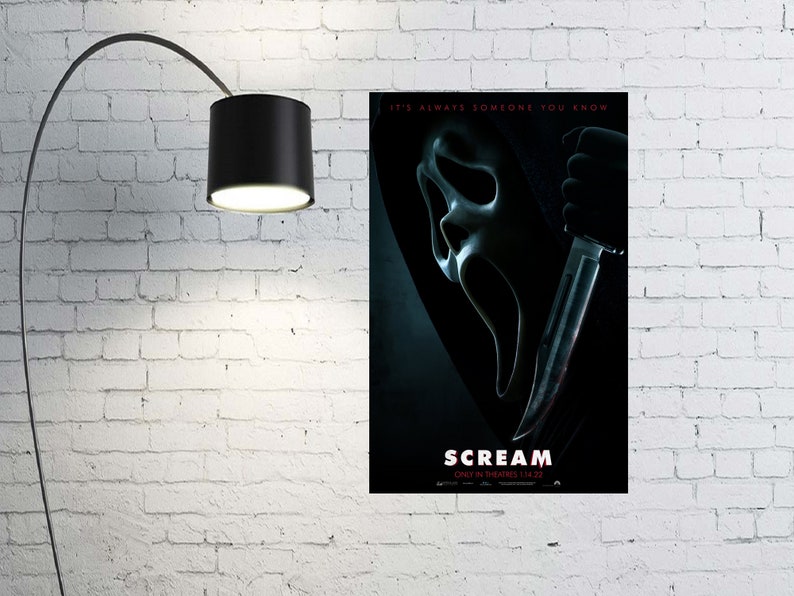 Scream 5 Movie Poster 2023 Film Room Decor Wall Art Poster Gift for Him ...