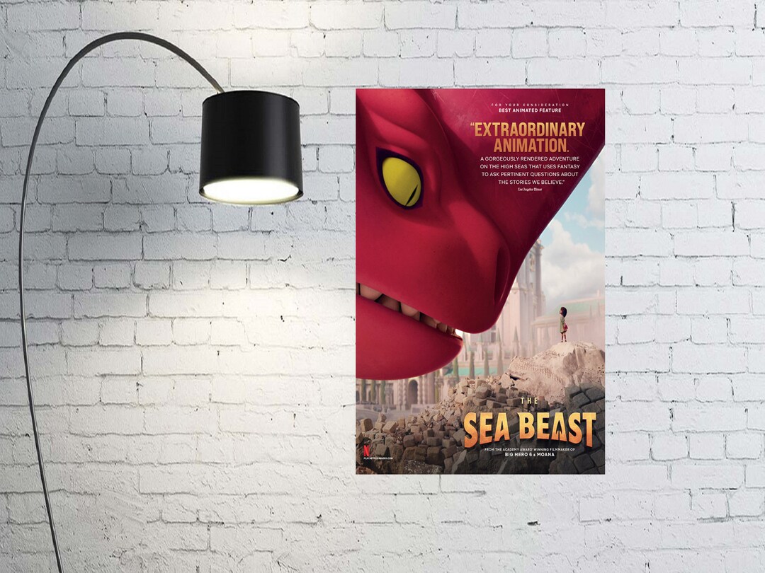 The Sea Beast Movie Poster 2023 Film Room Decor Wall Art Poster Gift ...