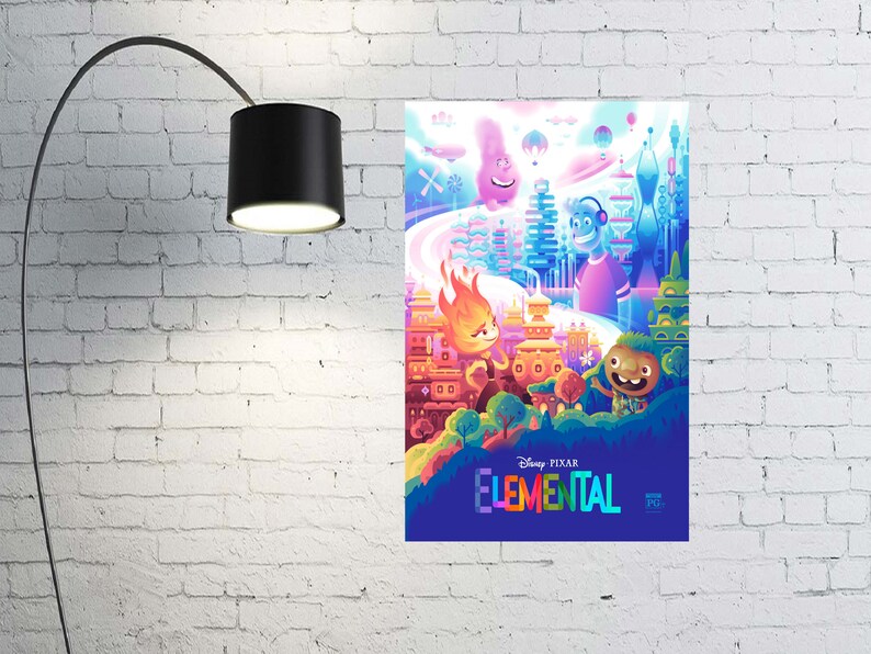 Elemental Movie Poster 2023 Film Room Decor Wall Art Poster Gift for ...